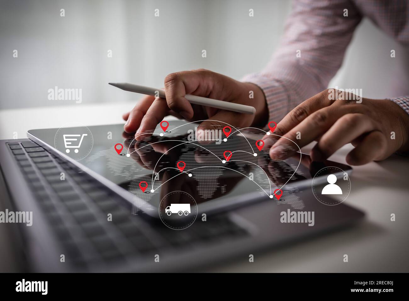 Logistics and transportation digital internet network (iot) Smart ... Logistics and transportation digital internet network (iot) Smart ...