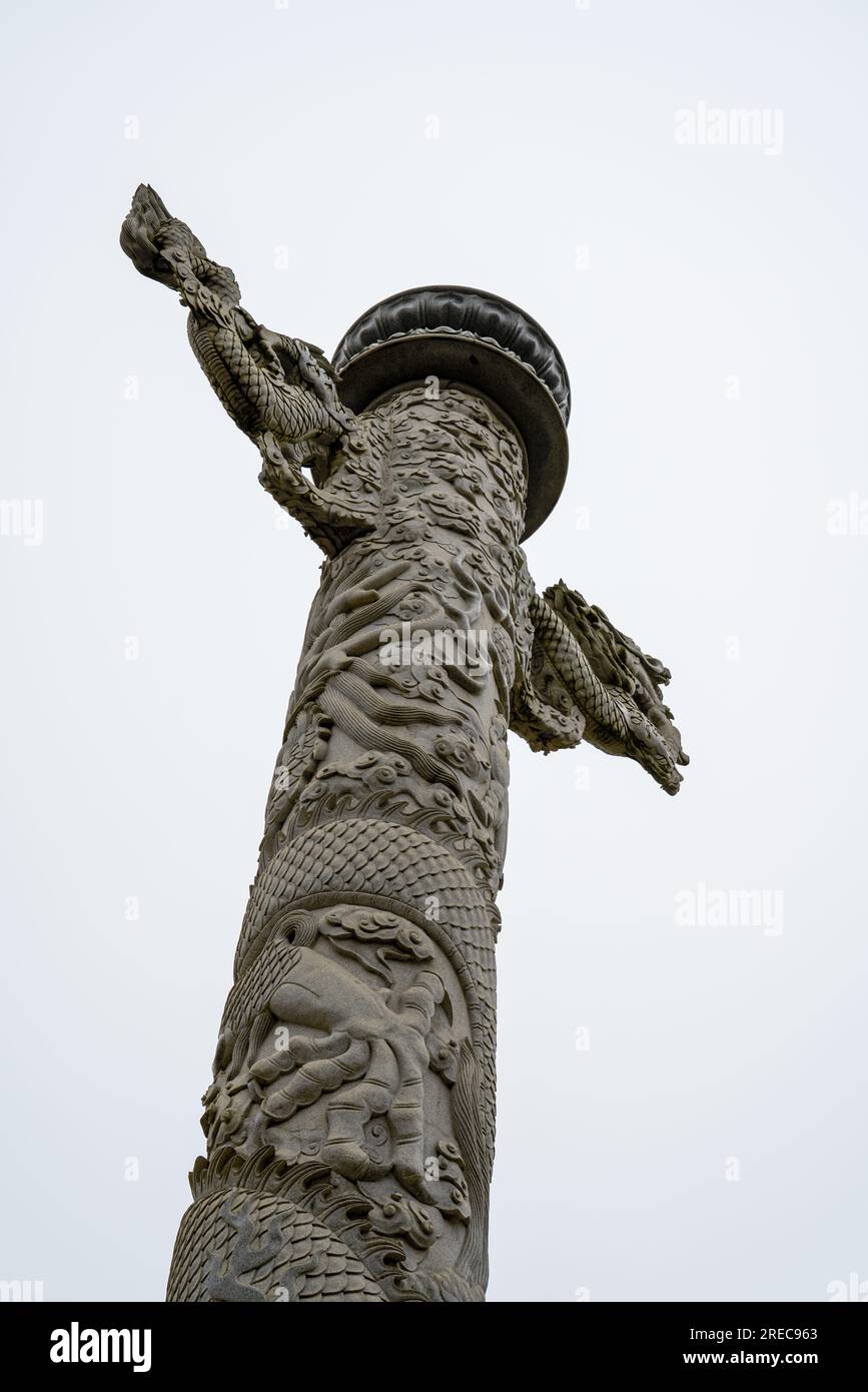 Chinese traditional architectural Huabiao column Stock Photo - Alamy