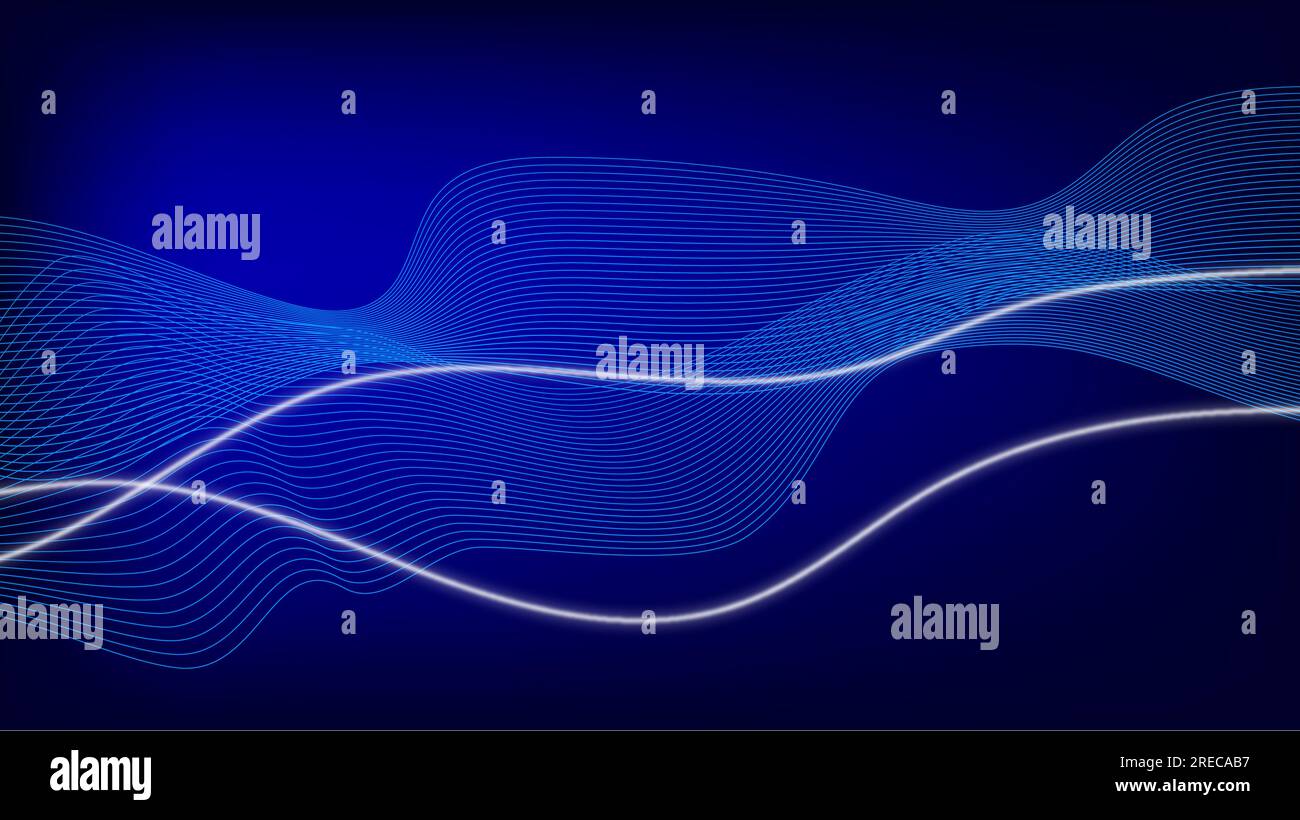 3D modern wave curve abstract presentation background. Luxury paper cut ...