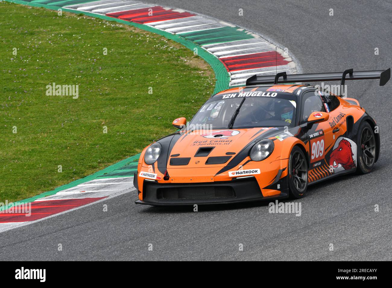 Scarperia, 23 March 2023: Porsche 911 GT3 Cup 992 of Team Red Camel ...