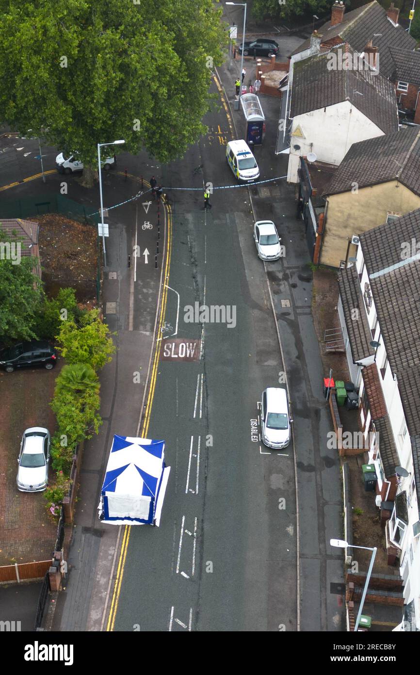 Harrow Street, Wolverhampton, 27th July 2023: West Midlands Police at ...