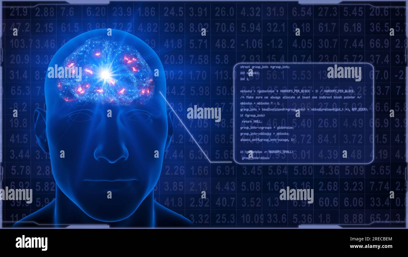 Human cortex cerebral mind organ neural hi-res stock photography and ...