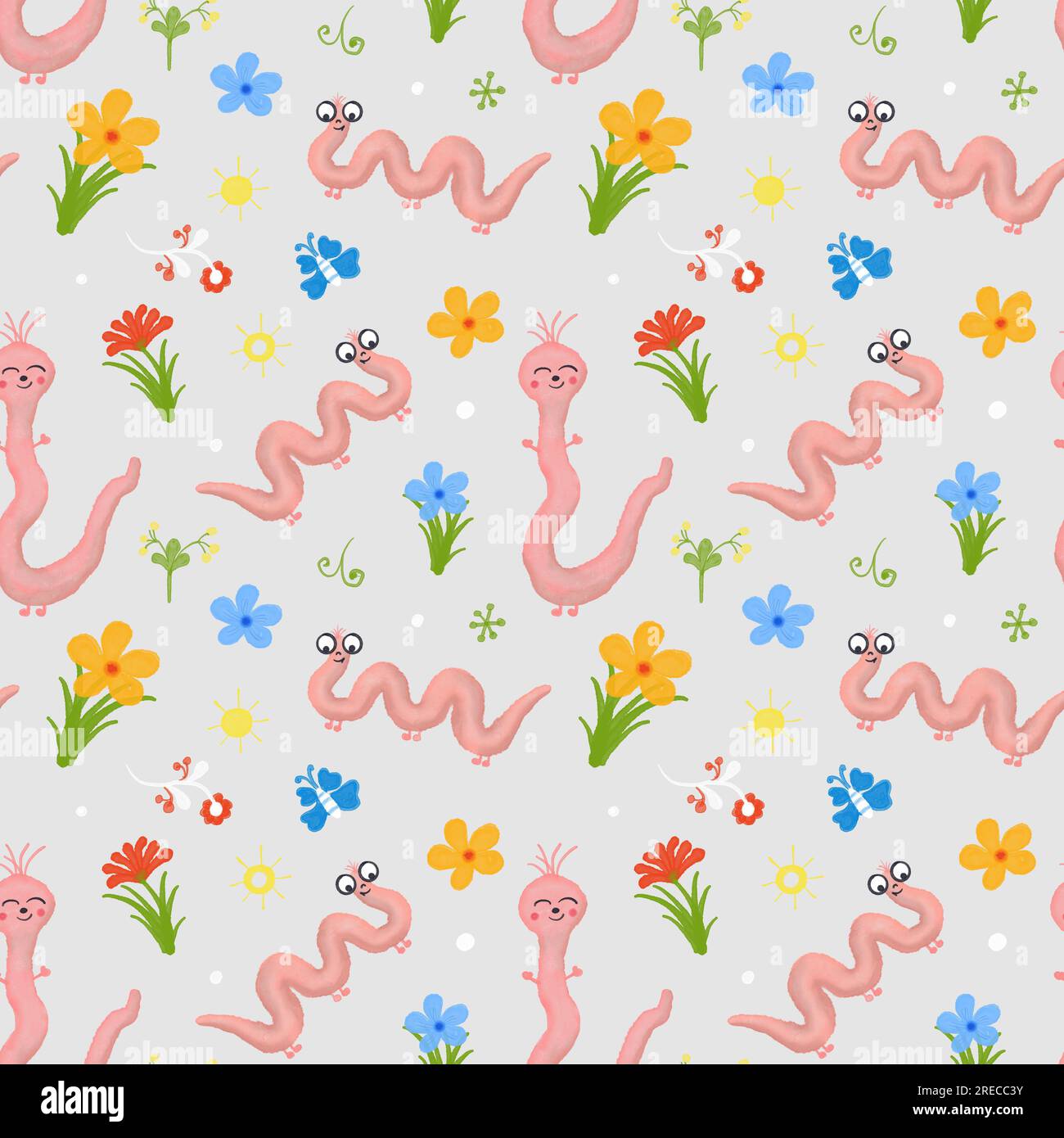 Watercolor worm hi-res stock photography and images - Alamy