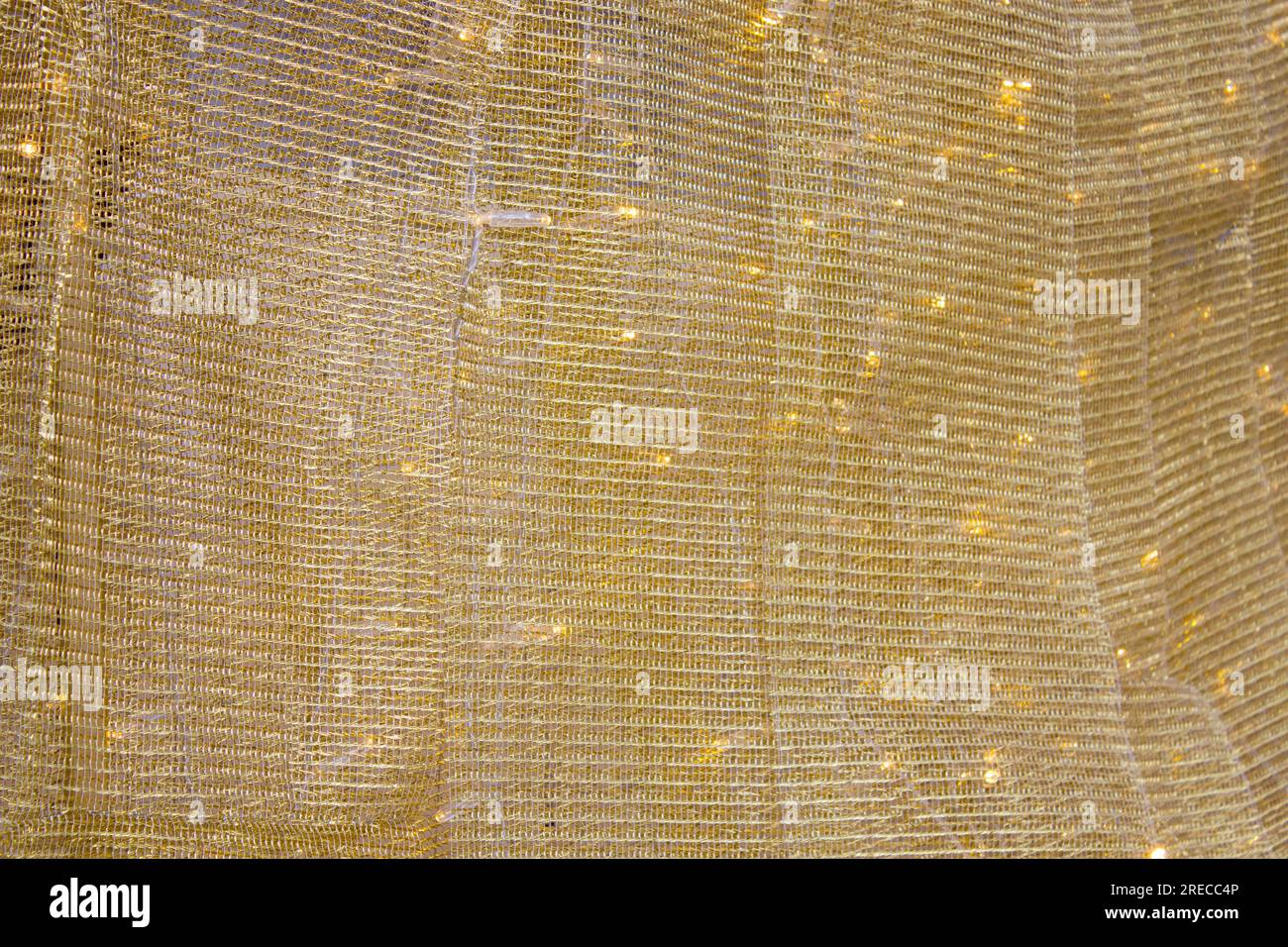 texture of christmas yellow shining garland Stock Photo - Alamy