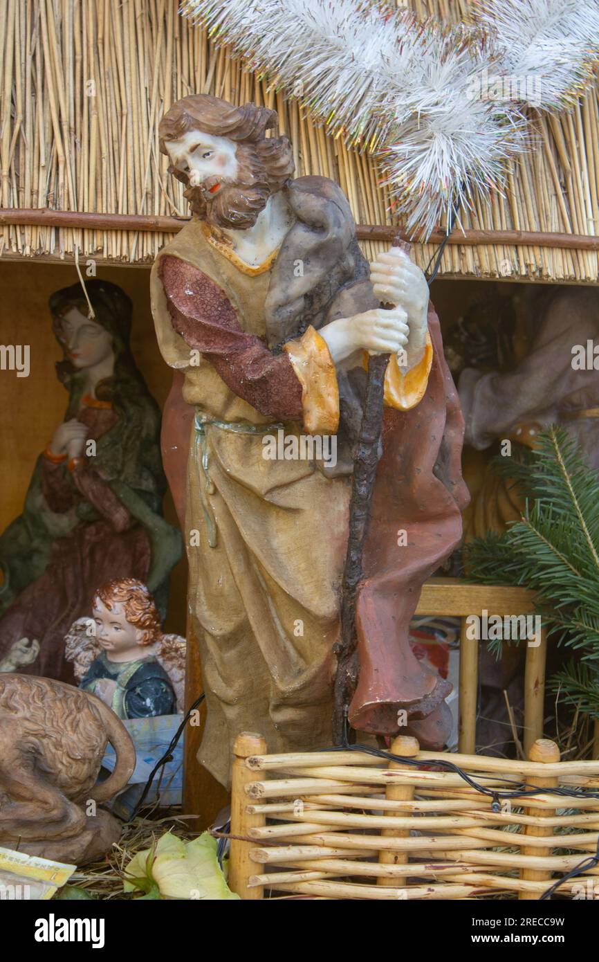 Christmas crib the shepherd hi-res stock photography and images - Alamy