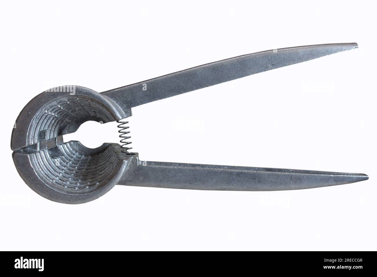 A tool for peeling nuts isolated on a white background, Tongs for nuts ...