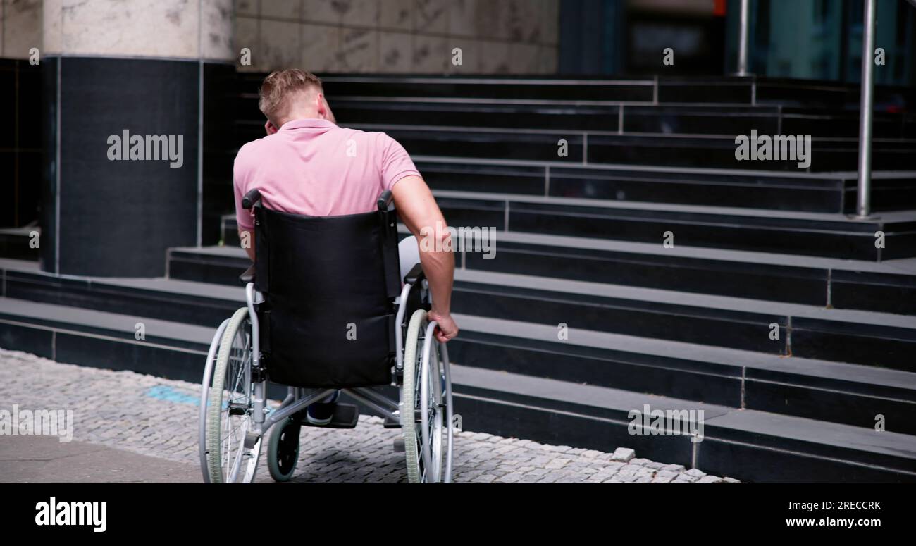Disability access stairs chair hi-res stock photography and images - Alamy