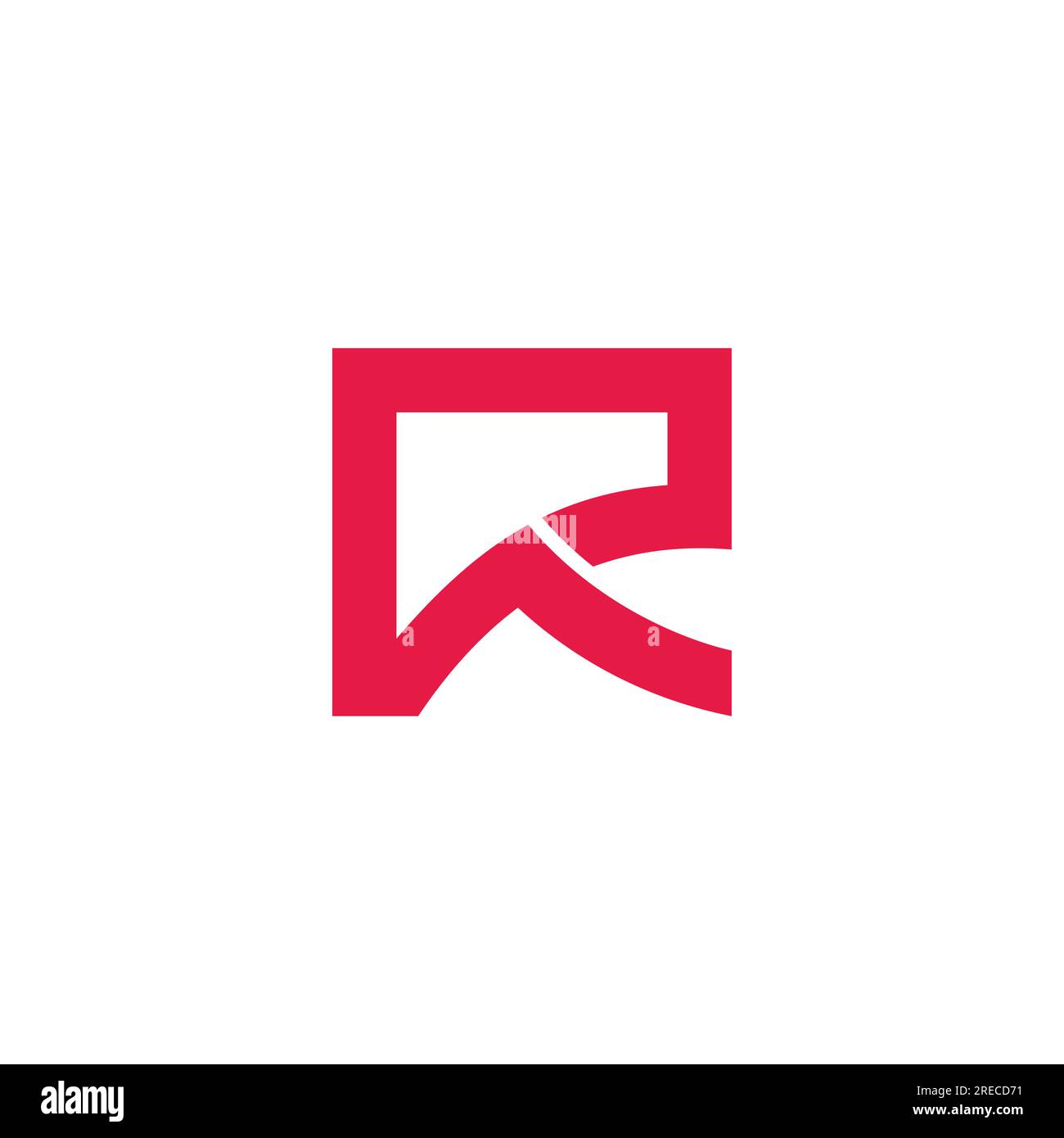letter r arrow line geometric red logo vector Stock Vector Image & Art ...