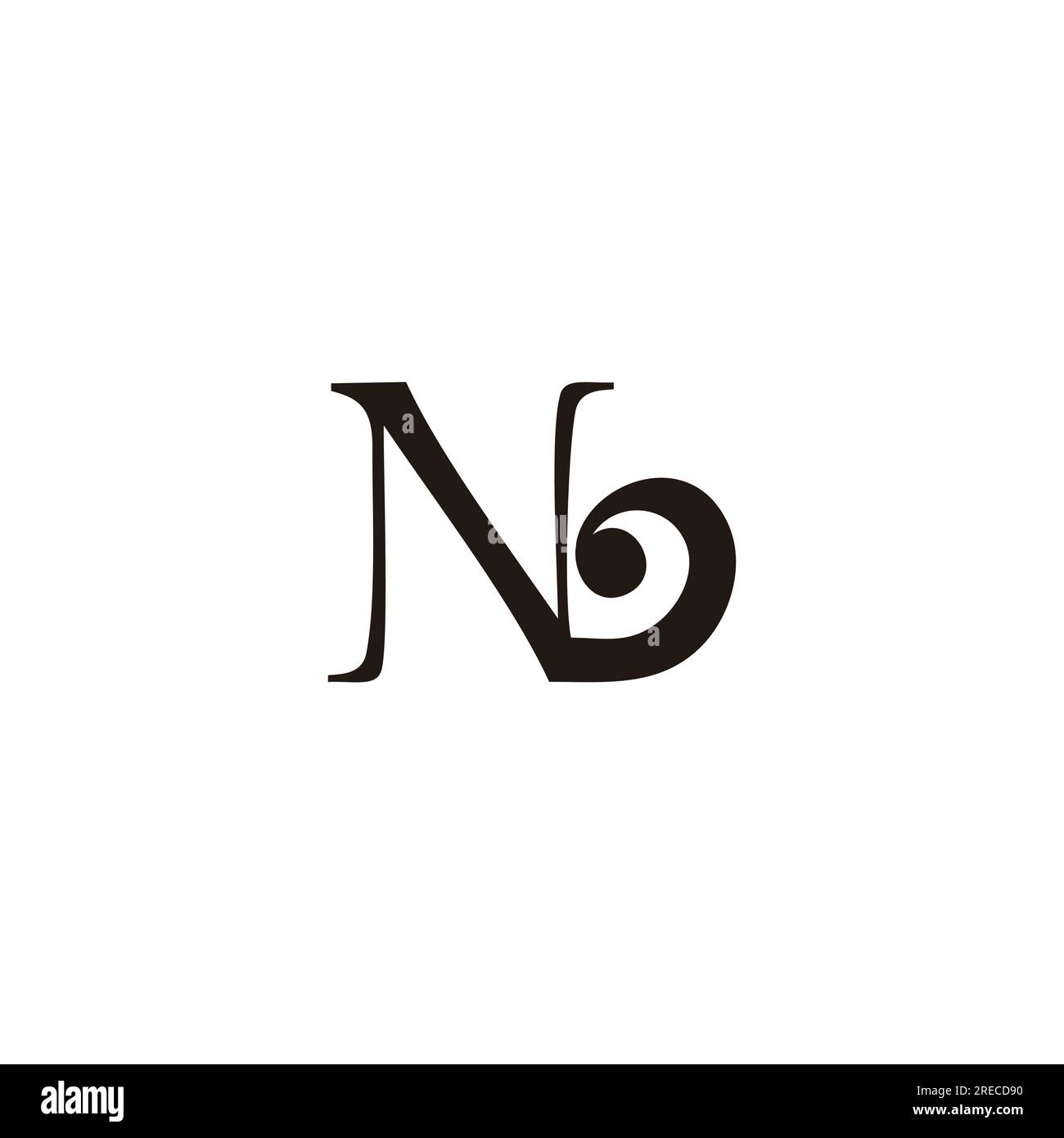 letter nb abstract loop spiral logo vector Stock Vector Image & Art - Alamy letter nb abstract loop spiral logo vector Stock Vector Image & Art - Alamy