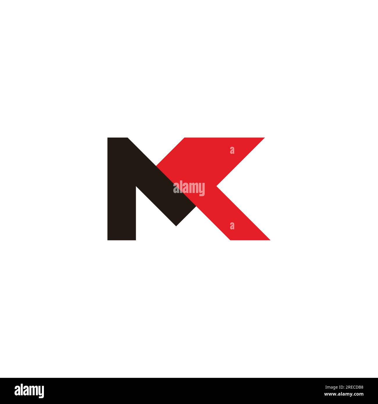 letter mk arrow geometric colorful logo vector Stock Vector Image & Art ...