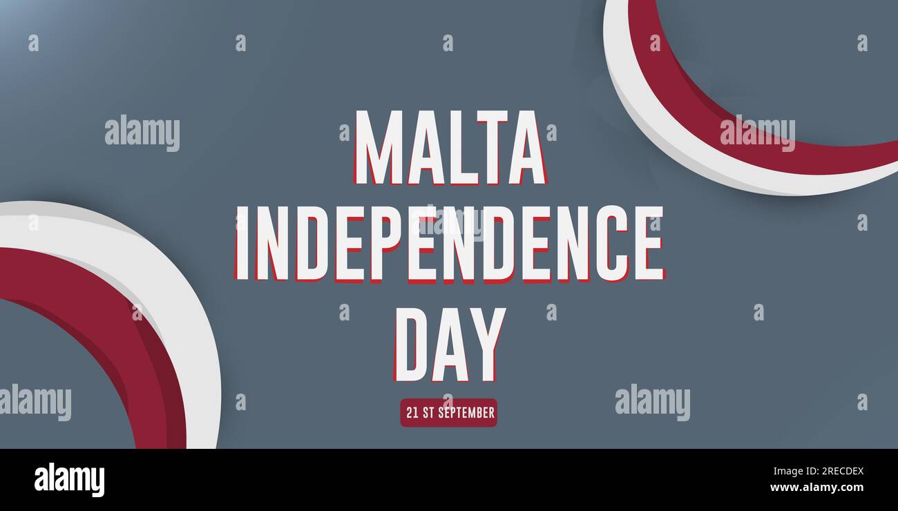 Celebrate Malta Independence Day on September 21st with a vector poster ...