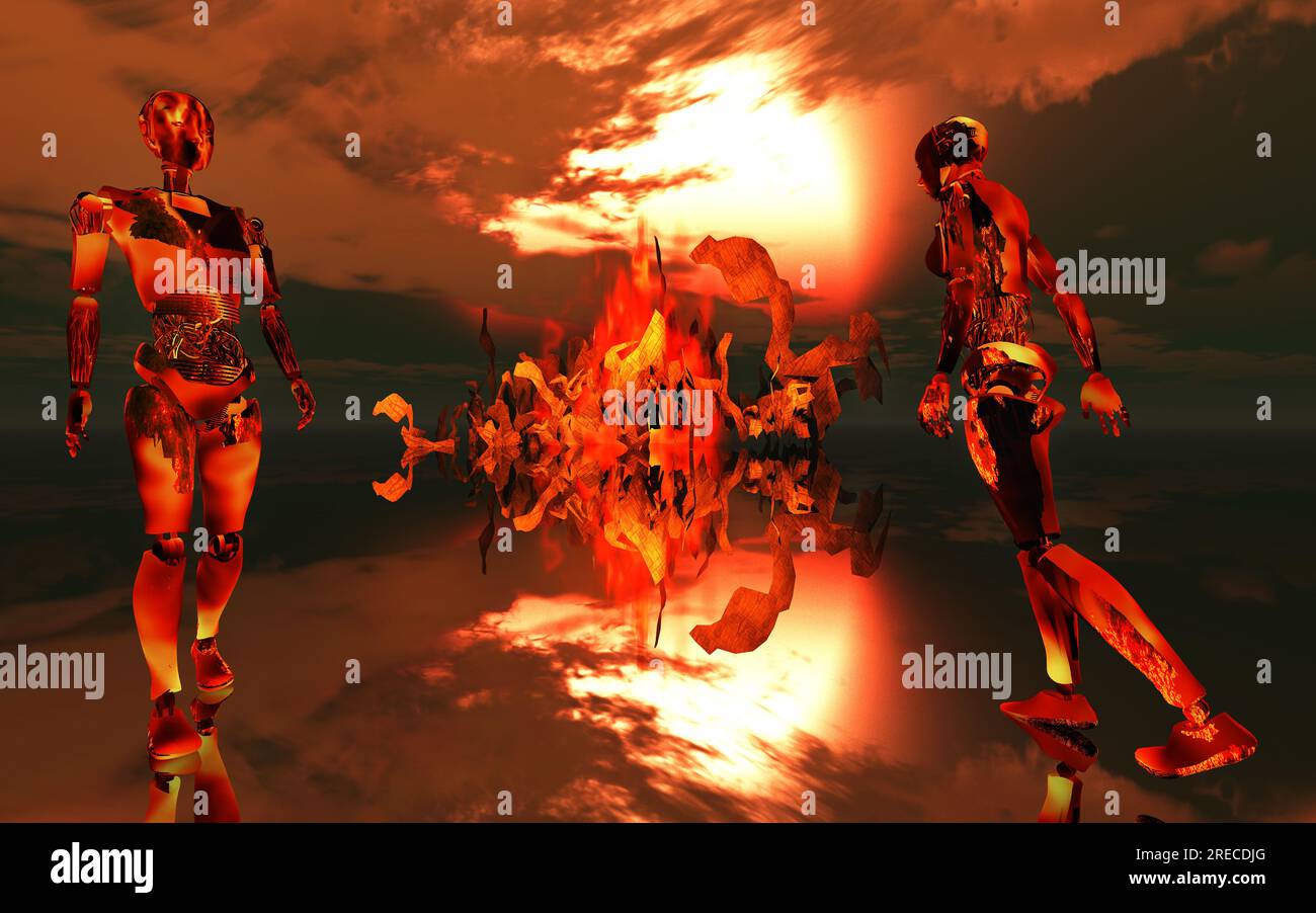 Surreal fire art hi-res stock photography and images - Alamy