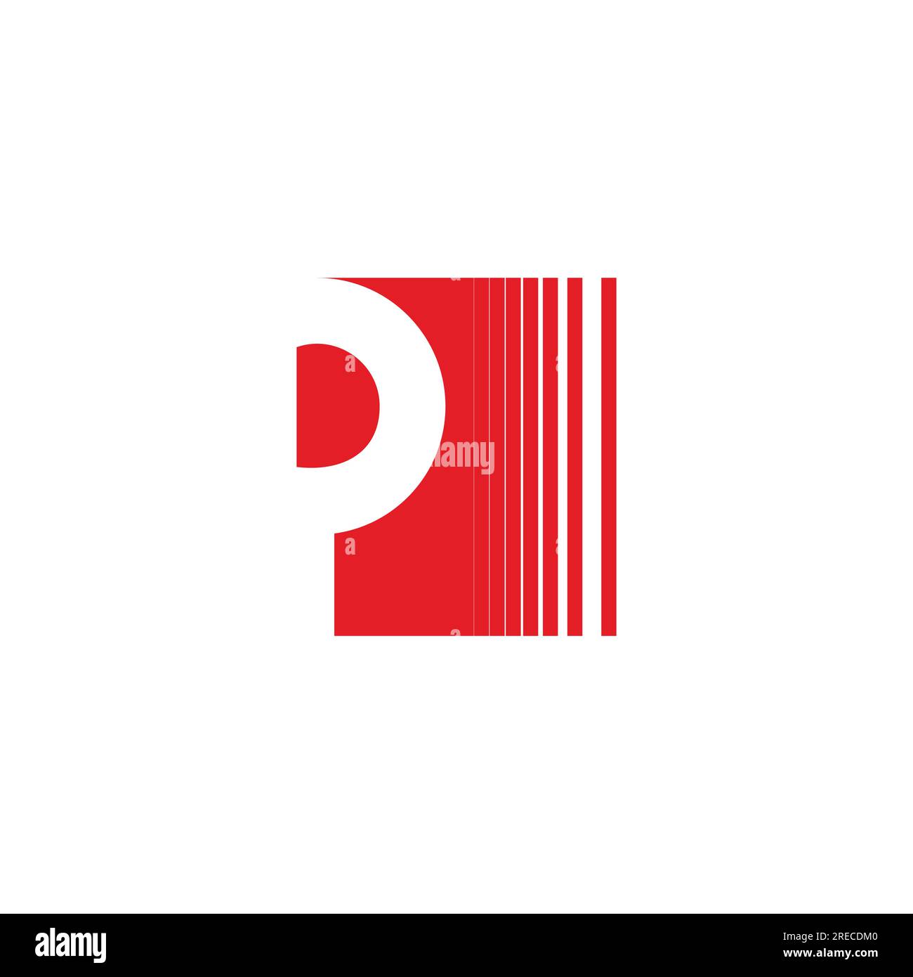 letter p stripes squares motion logo vector Stock Vector Image & Art ...