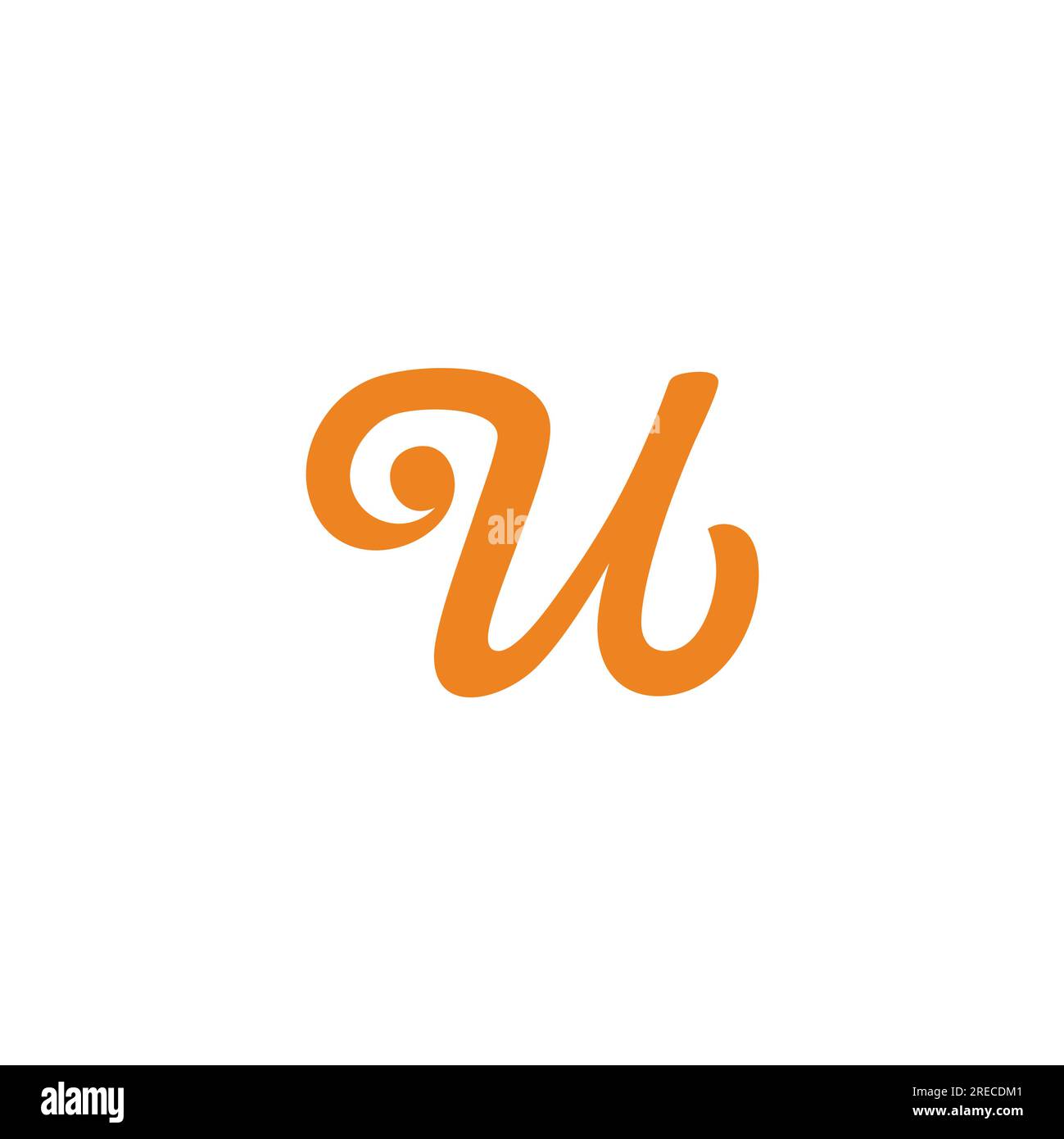 letter u simple cute yellow logo vector Stock Vector Image & Art - Alamy