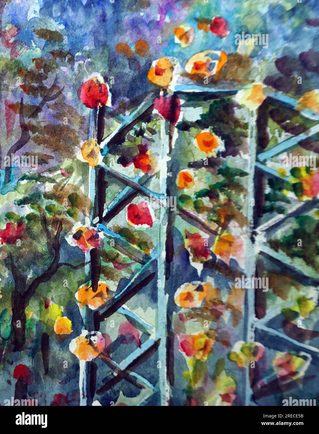 Art painting watercolor flower Stock Photo - Alamy Art painting watercolor flower Stock Photo - Alamy
