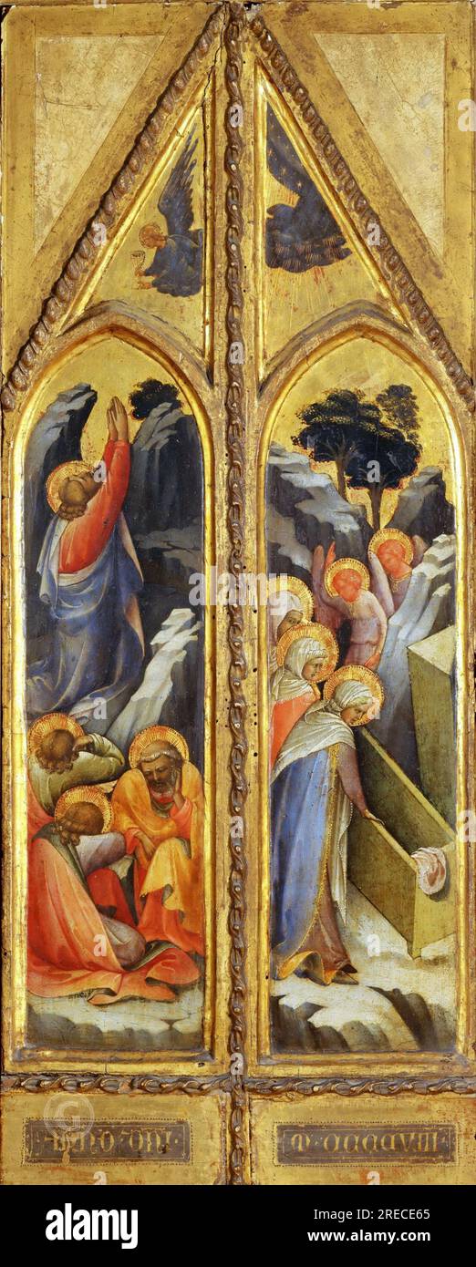 orenzo Monaco -- Christ in the Garden of Gethsemane; Holy Women at the ...
