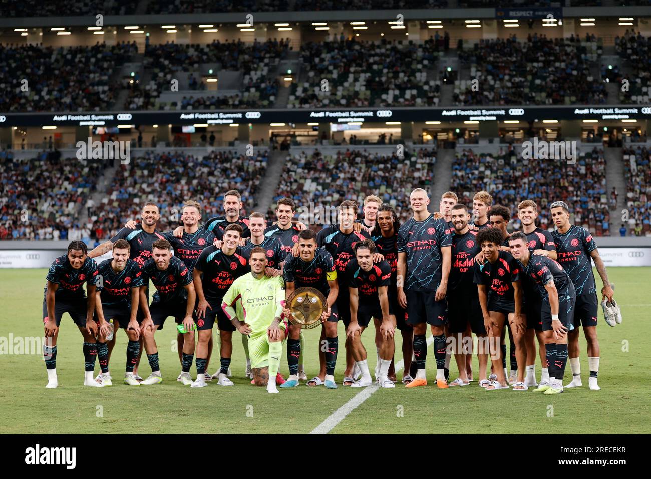 National Stadium, Tokyo, Japan. 26th July, 2023. Manchester City team ...