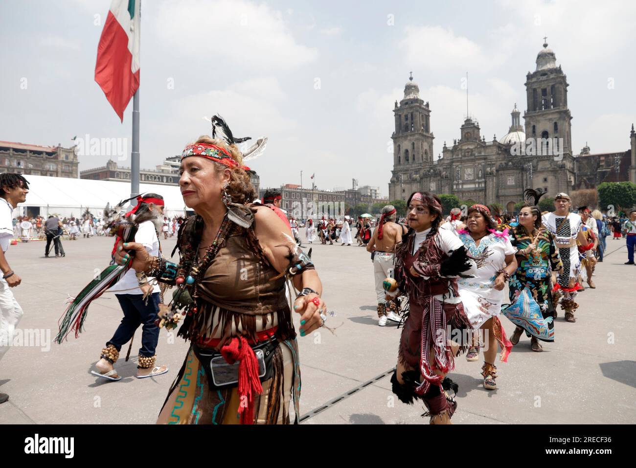 Non Exclusive: July 26, 2023, Mexico City, Mexico: Hundreds of dancers ...