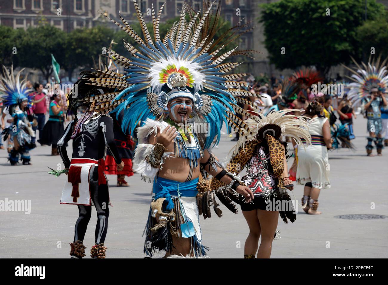 Non Exclusive: July 26, 2023, Mexico City, Mexico: Hundreds of dancers ...