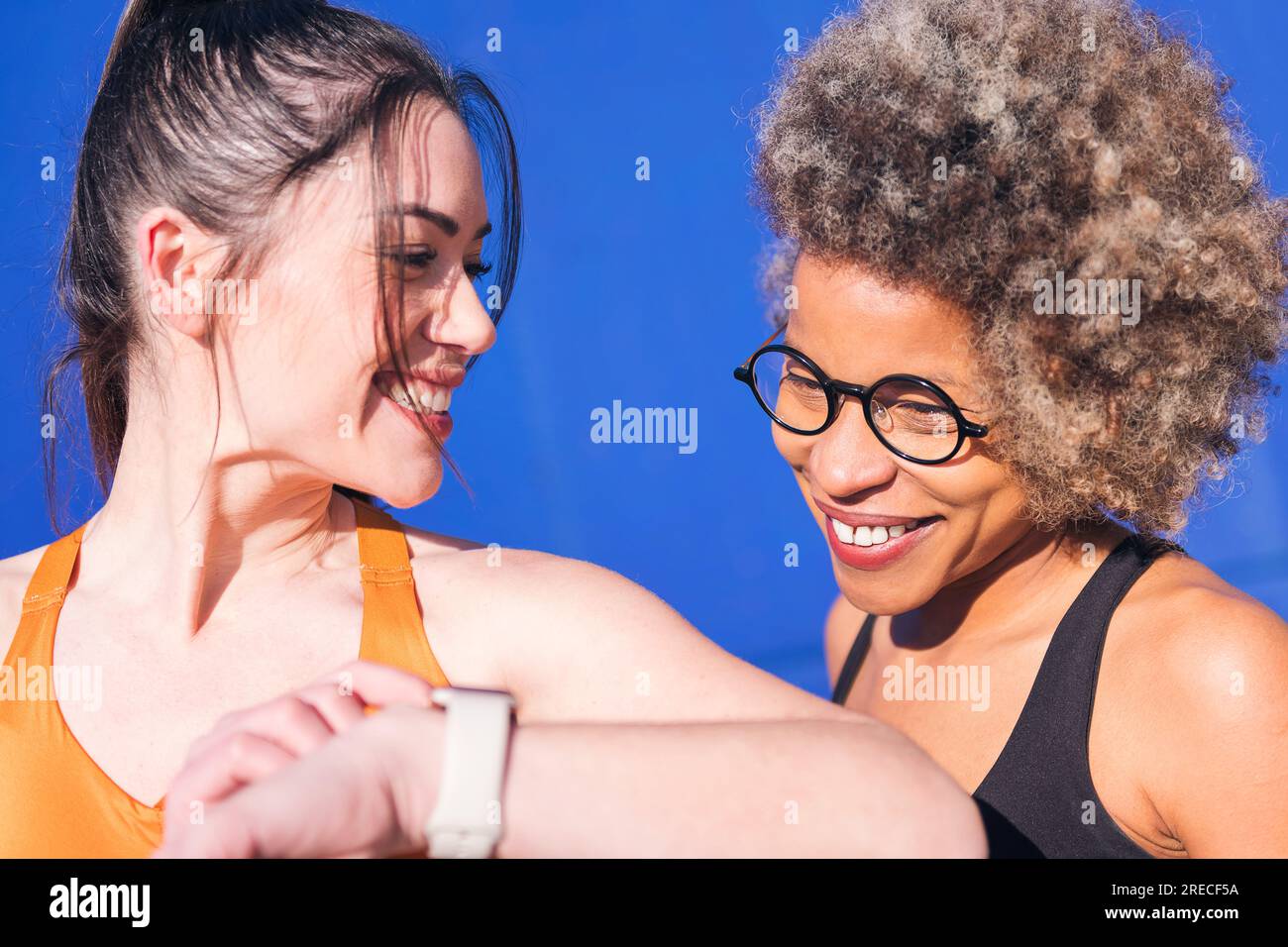 Close up sportswoman using hi-res stock photography and images - Alamy