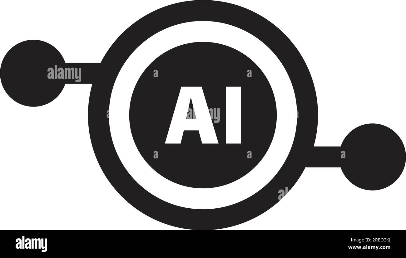 Ai Artificial Intelligence Icon Digital Micro Chip For Computer And Technology Illustration