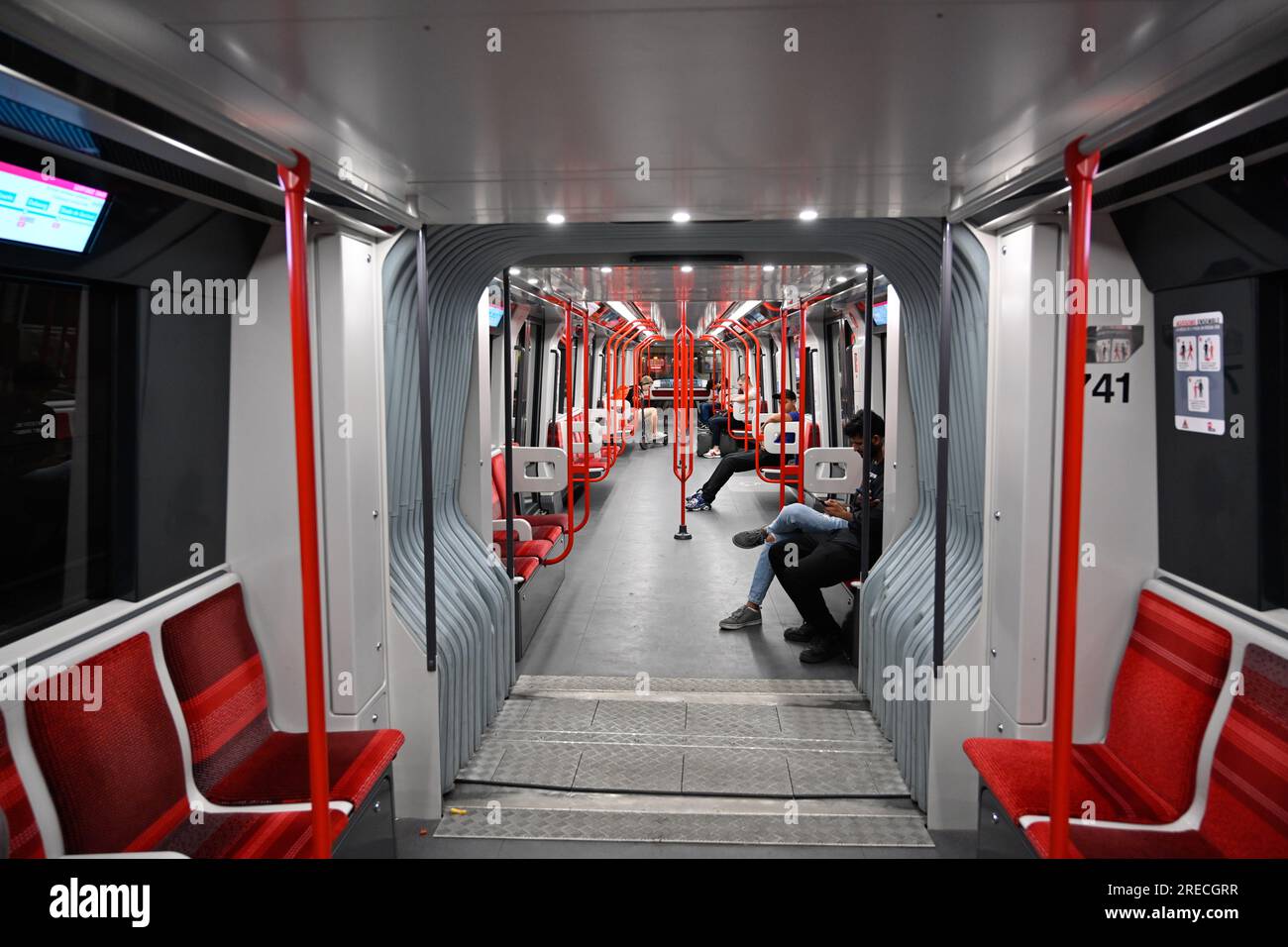 Metropolis of Lyon (central eastern France): new driverless train of ...