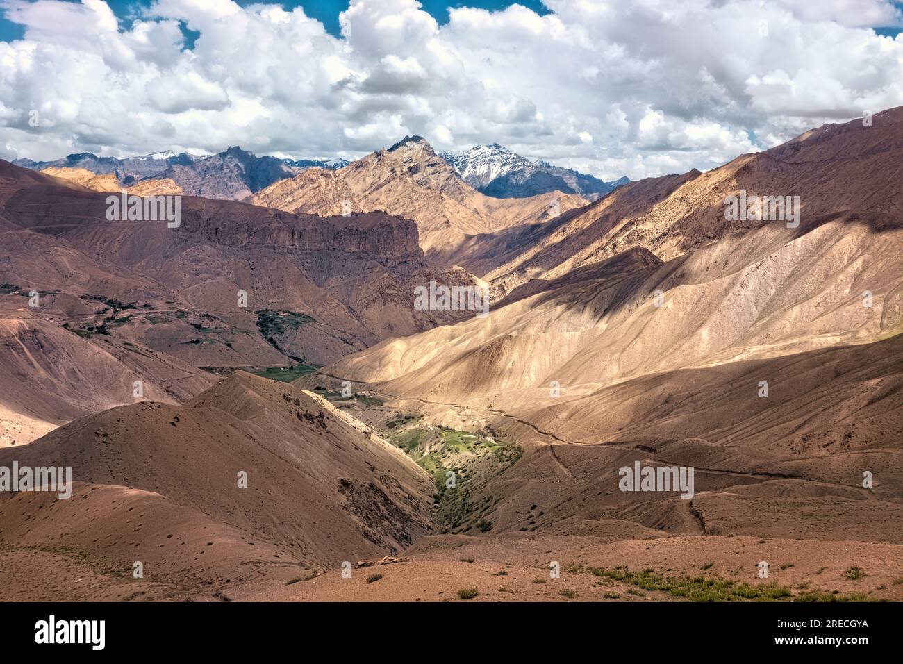 Trekking into the Lingshed Valley on the classic trans-Zanskar trek ...