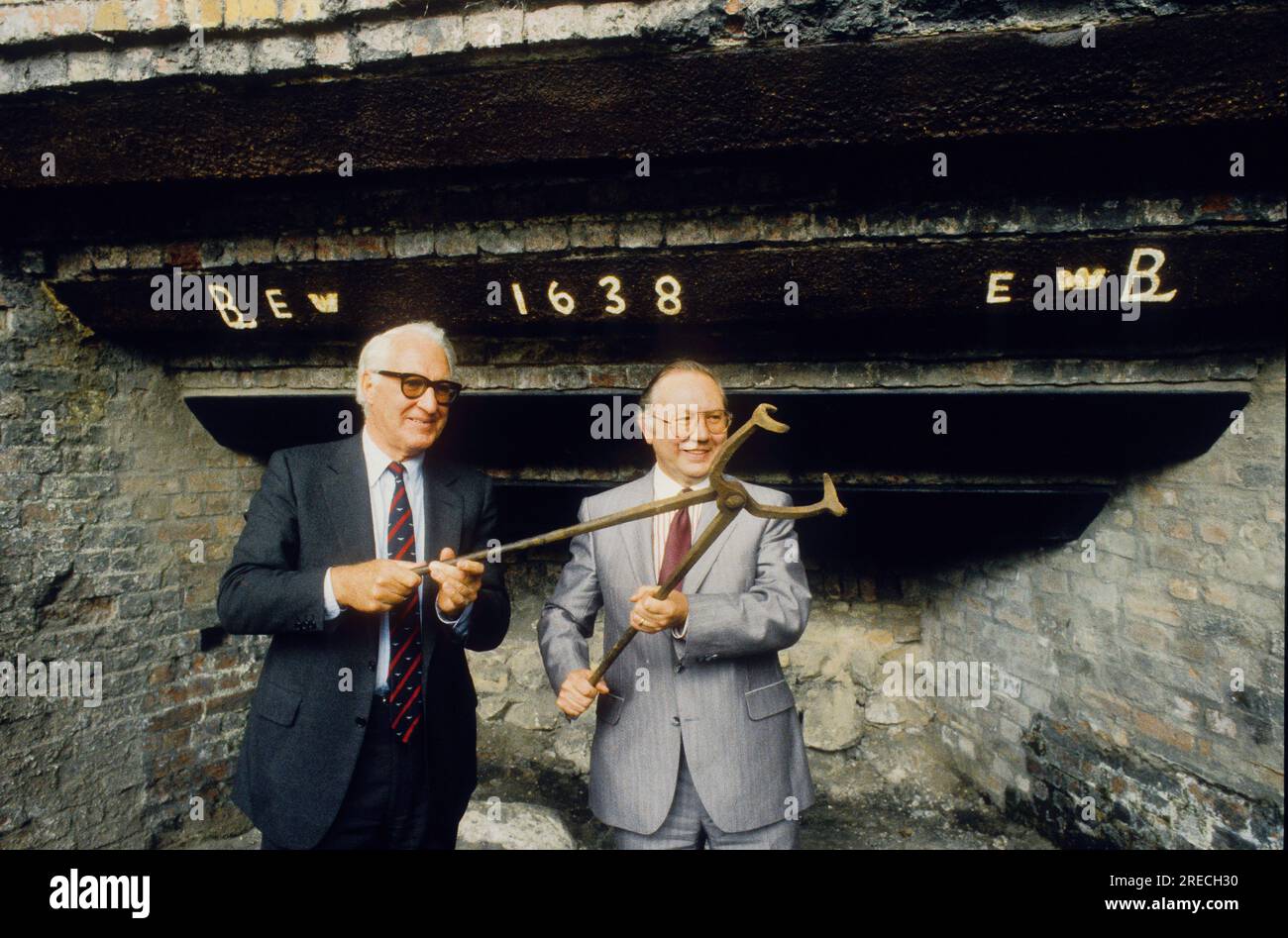 Sir Jack Hayward and Gareth Davies of Glynwed at the site of the Old ...