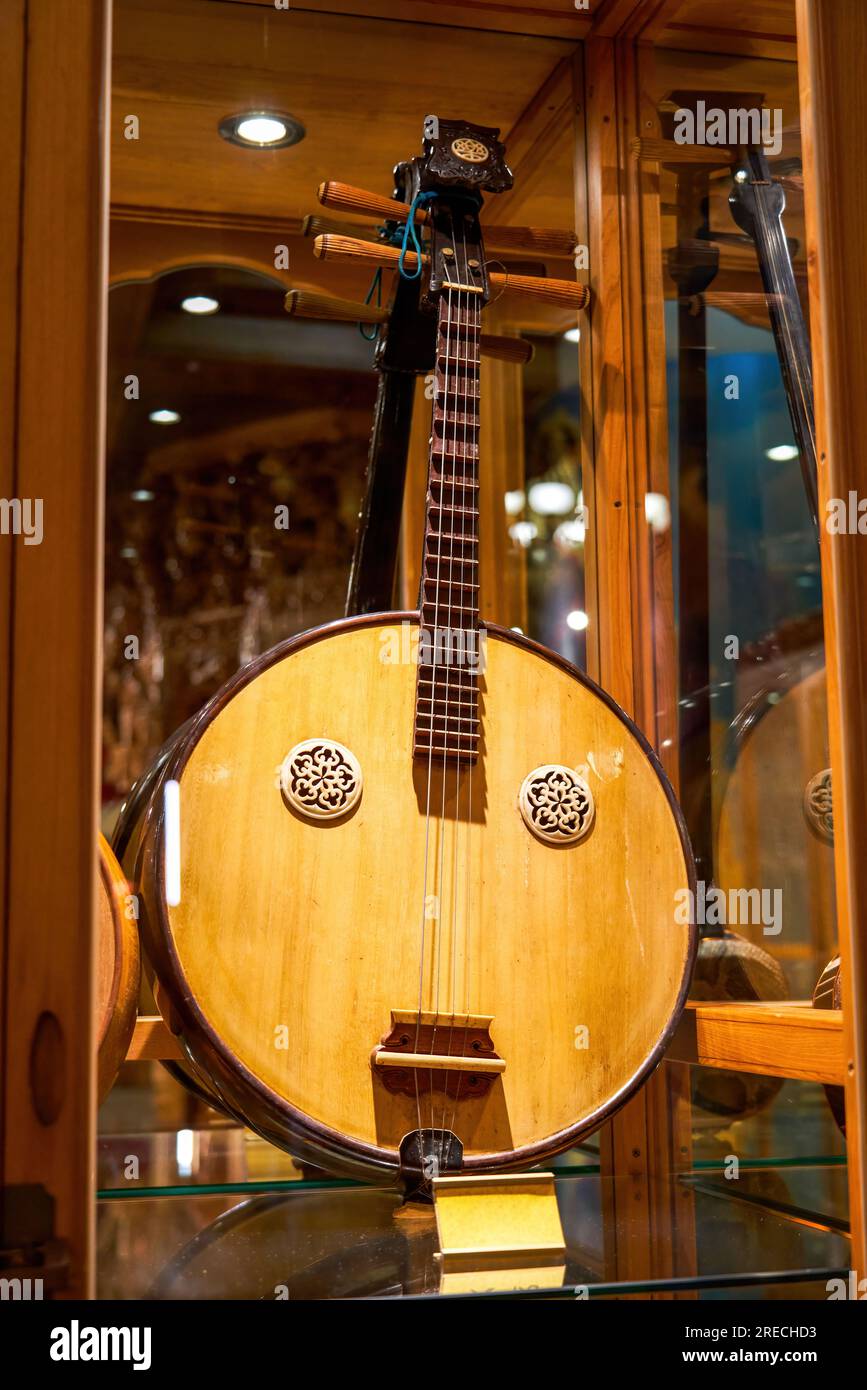 Close-up of various traditional Chinese vocal instruments Stock Photo ...