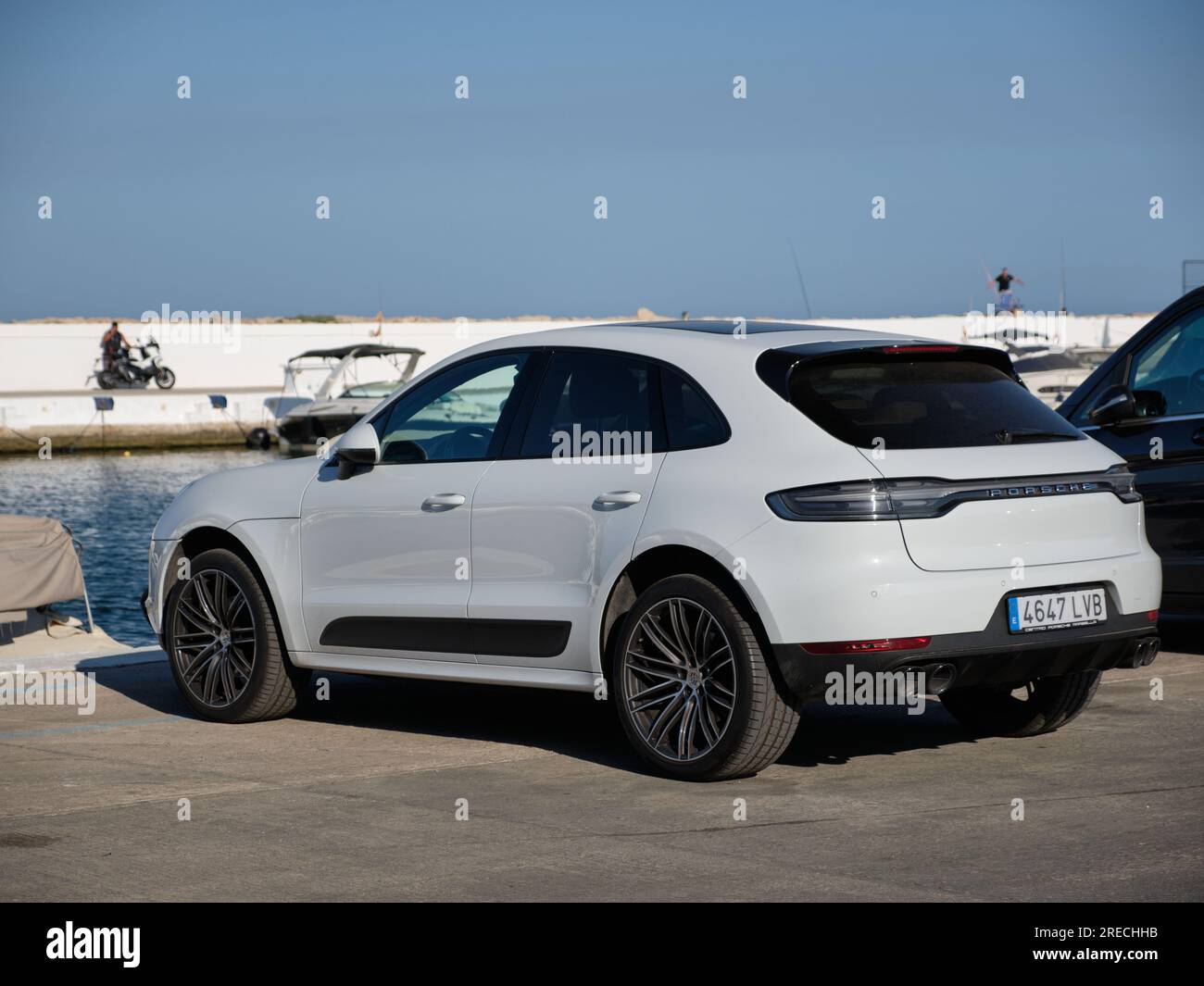 Porsche Macan at port of Cabopino, Marbella, Spain Stock Photo - Alamy