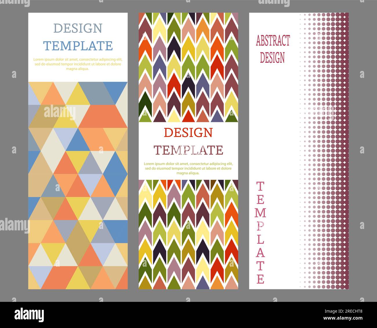 A set of abstract geometric design layouts. The idea for title pages ...