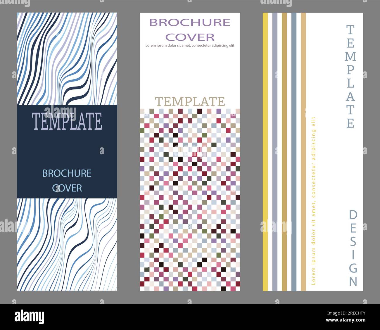 A set of abstract geometric design layouts. The idea for title pages ...