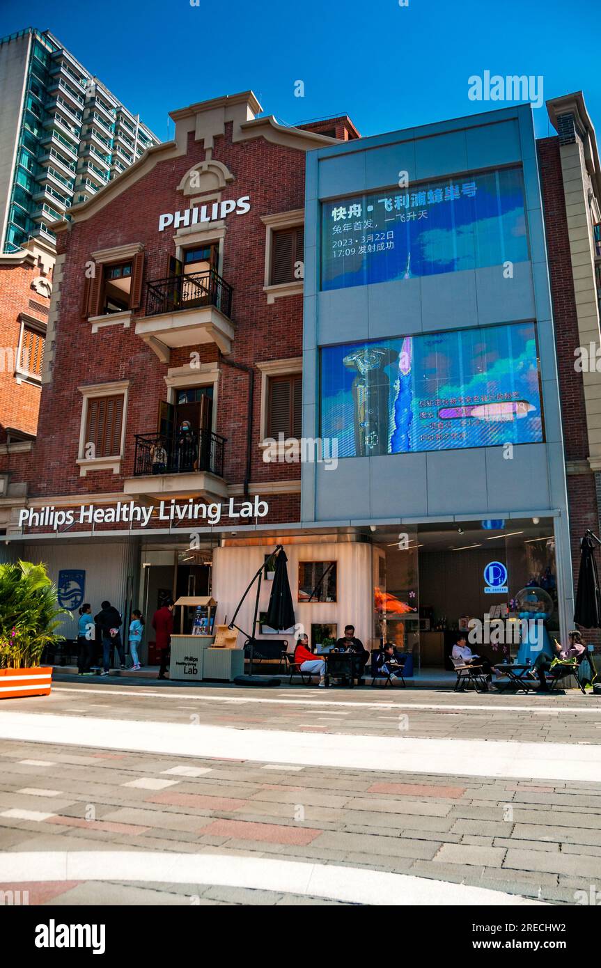 The Philips Healthy Living Lab in the Feng Sheng Li area of central Shanghai. Building is an old ...