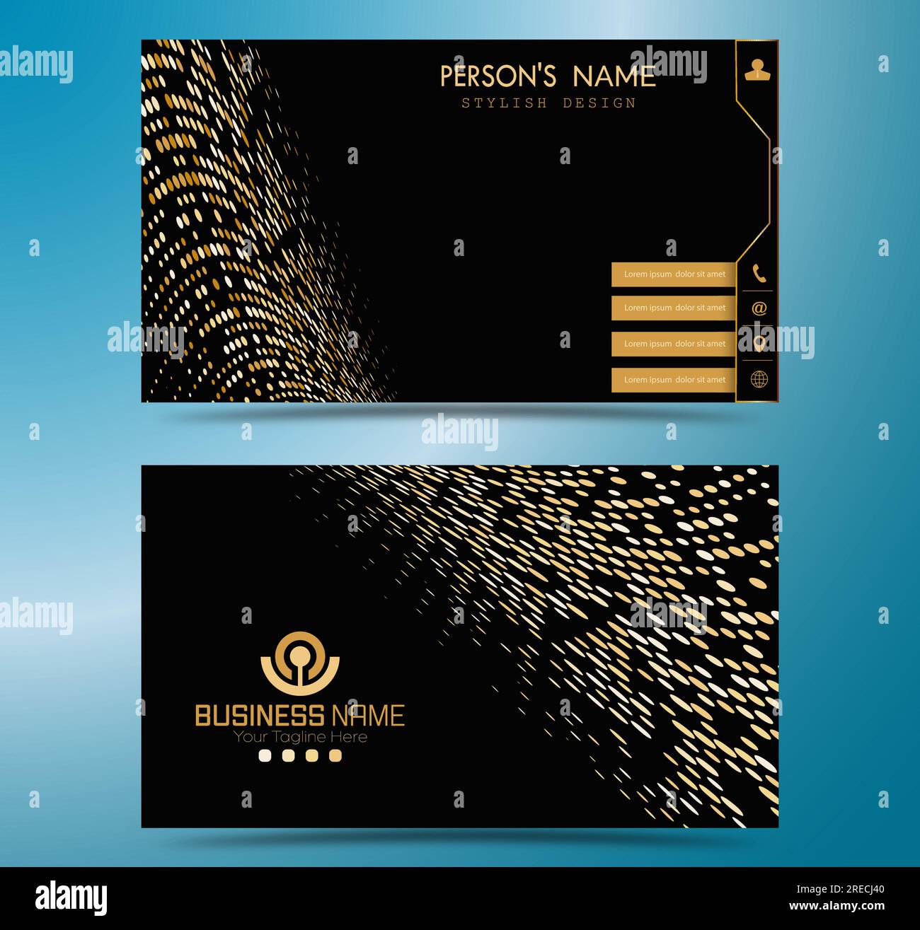 Business card. Double-sided business card design. Corporate and ...