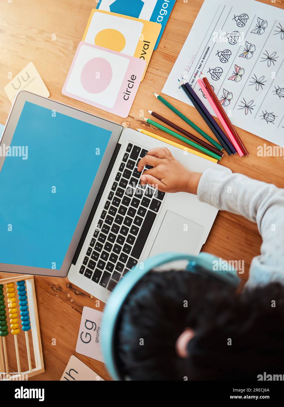 Children working on pc in school hi-res stock photography and images ...