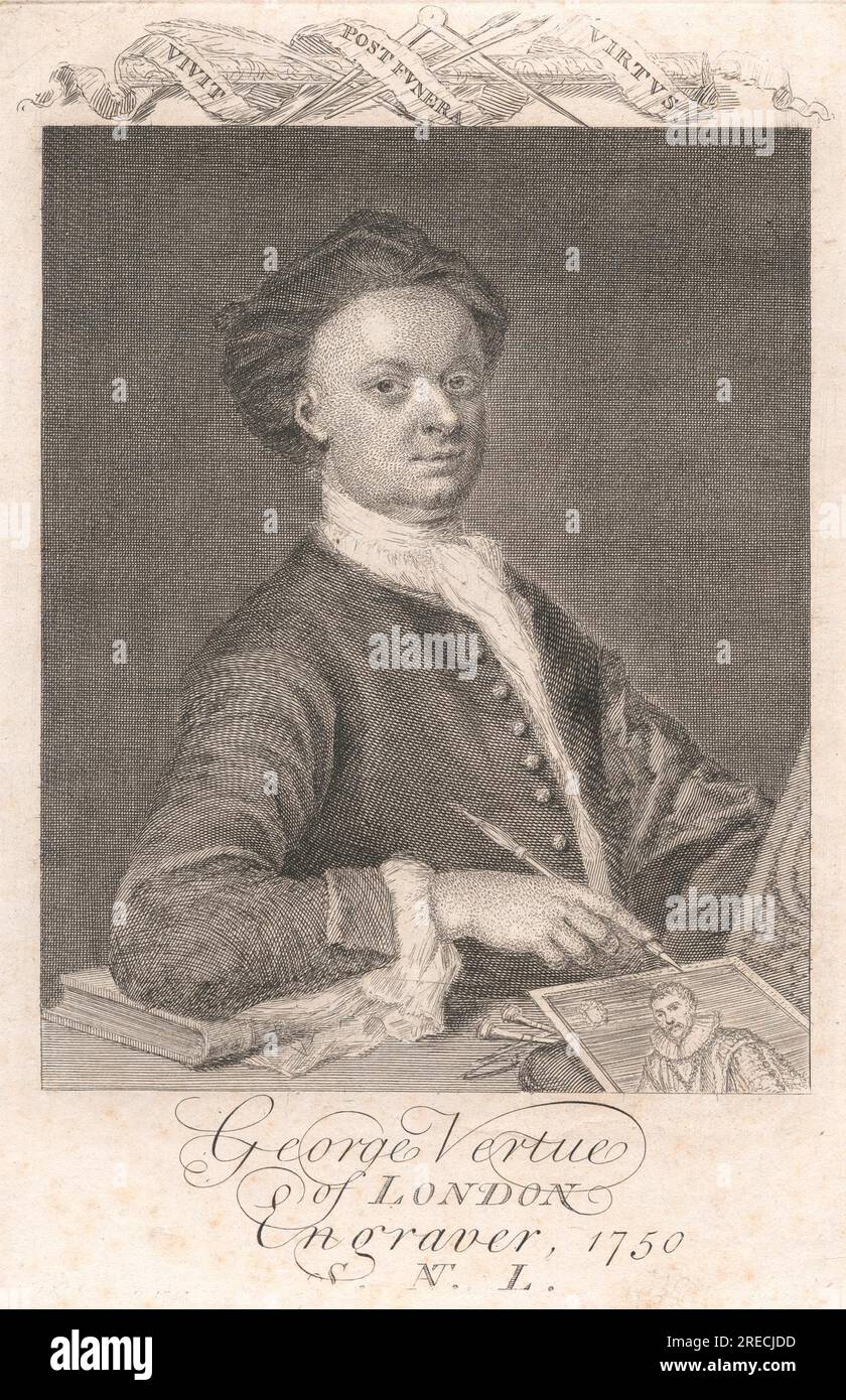 George Vertue of London, Engraver, 1750 1750 by George Vertue Stock ...