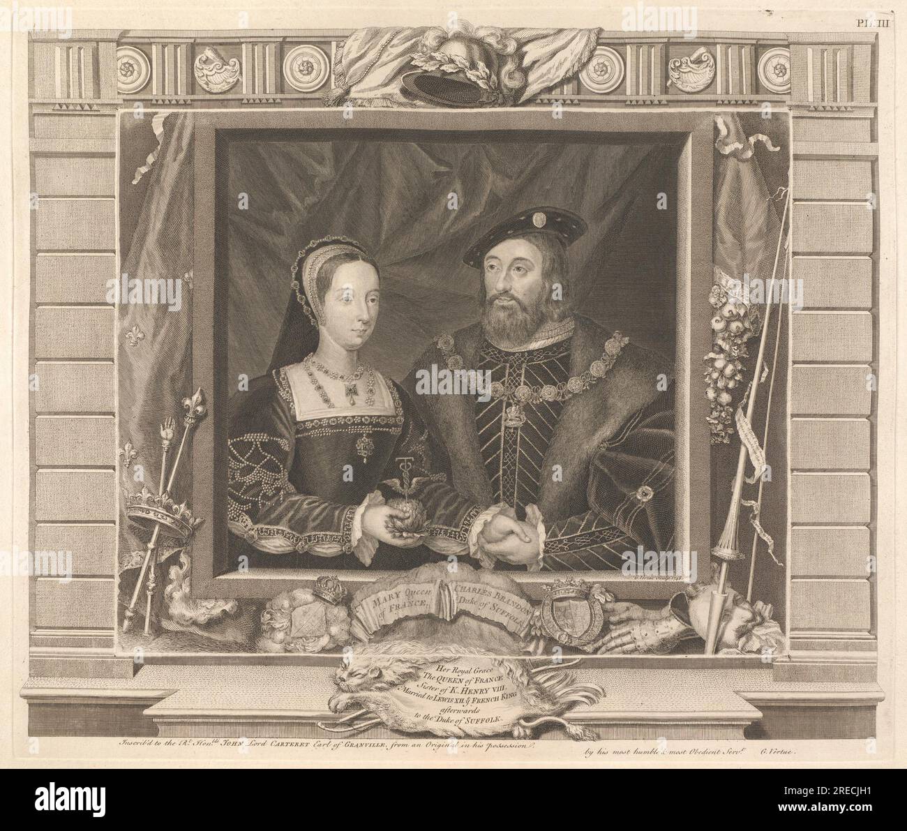 Mary, Queen of France / Charles Brandon, Duke of Suffolk 1748 by George ...