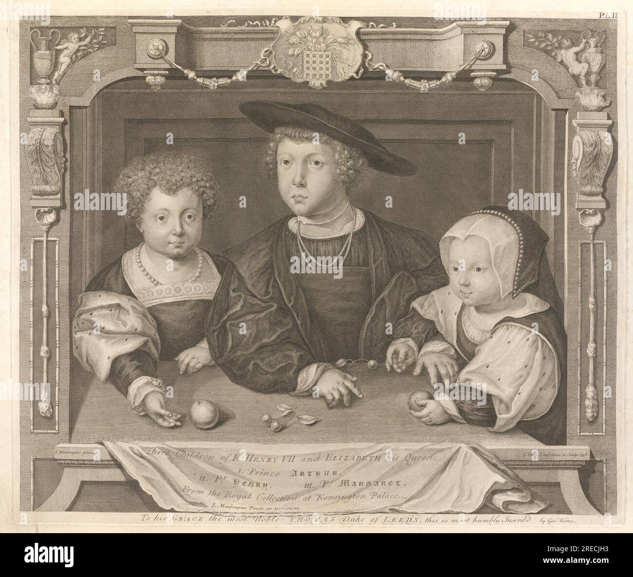 Three Children of King Henry VII and Elizabeth of York, His Queen 1748 ...