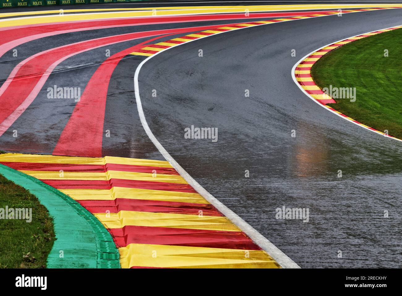 Spa Francorchamps, Belgium. 27th July, 2023. Circuit atmosphere - Eau ...