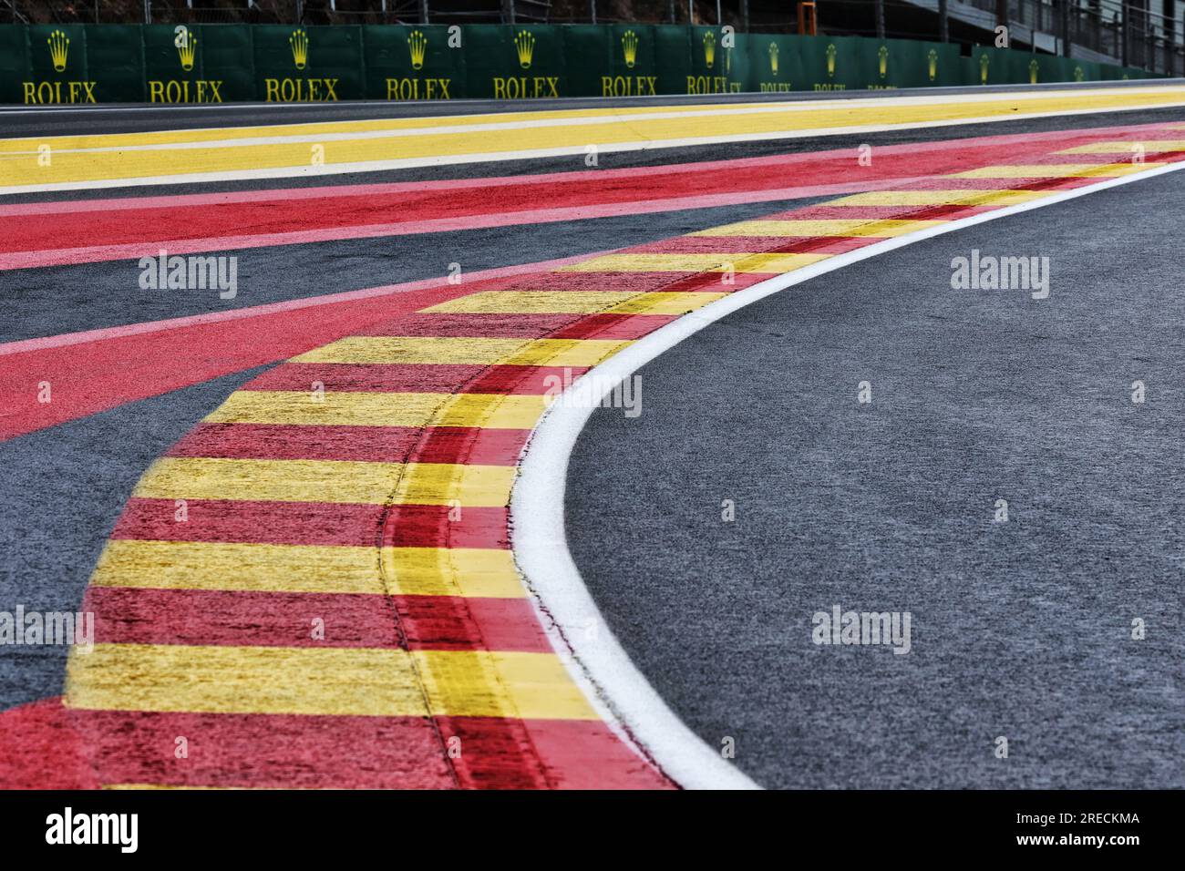 Spa Francorchamps, Belgium. 27th July, 2023. Circuit atmosphere - Eau ...