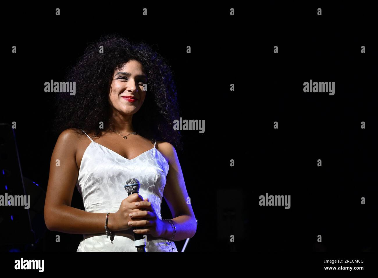 Flavia La Pasta during Il Canto Immortale Tribute to Franco Battiato on ...