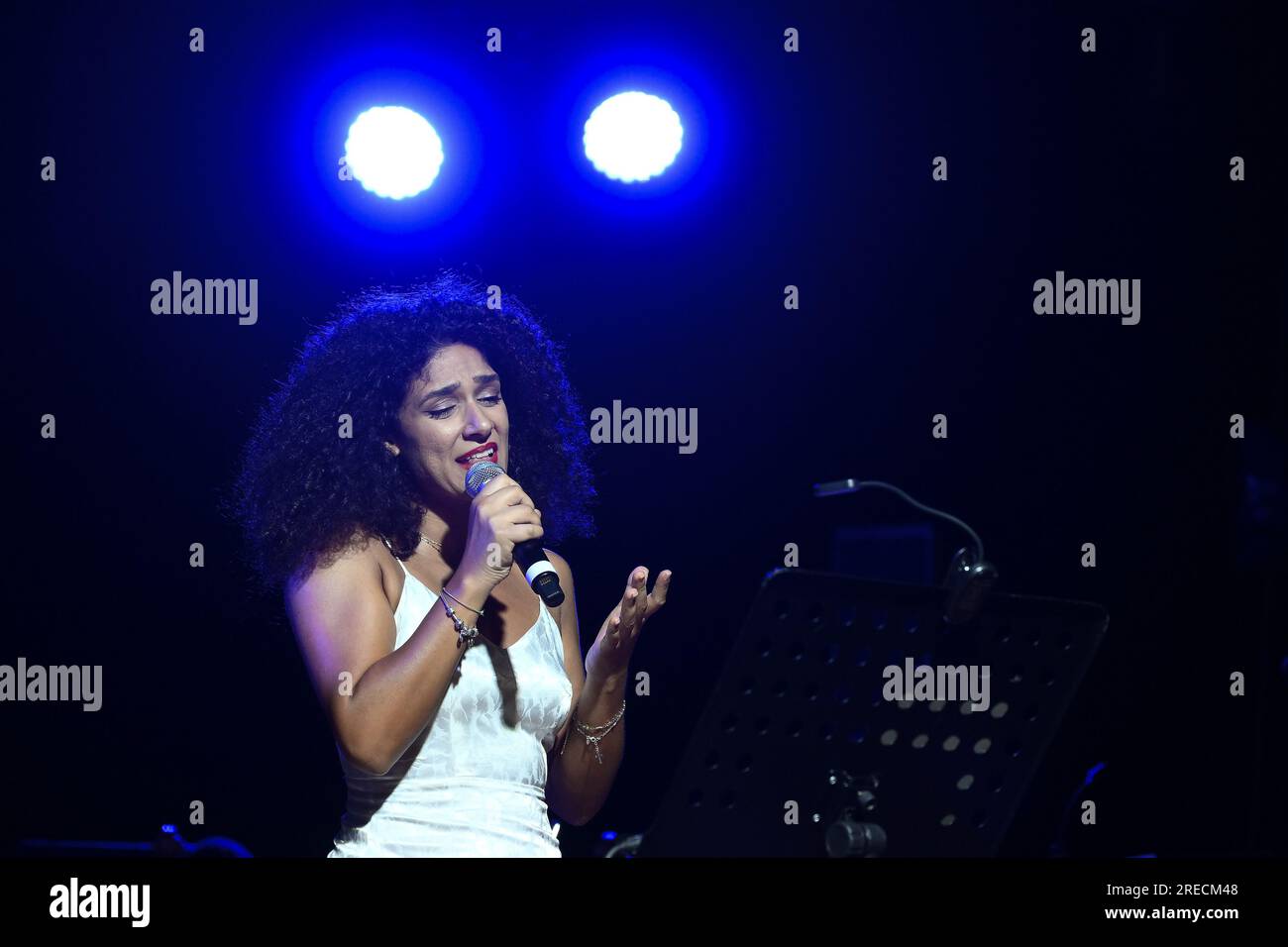 Giulianova, Italy. 26th July, 2023. Flavia La Pasta during Il Canto ...