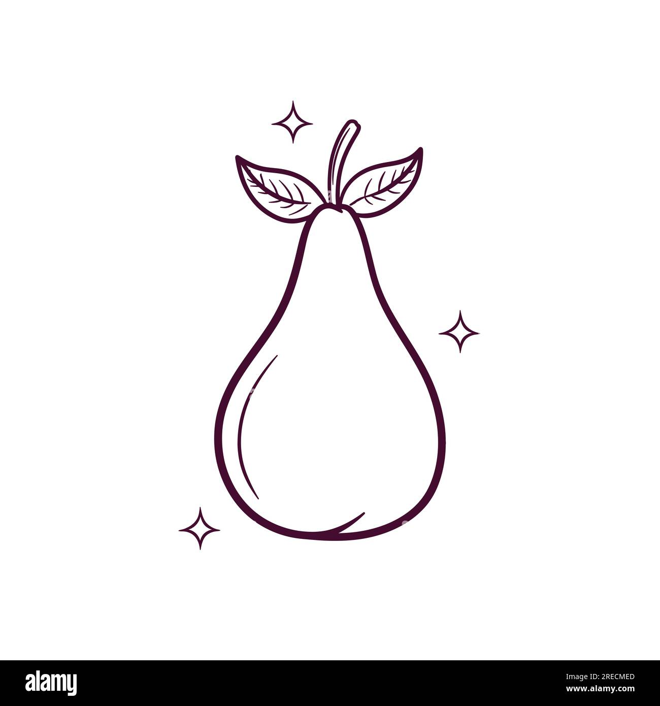 Two pears vector vectors Stock Vector Images - Alamy
