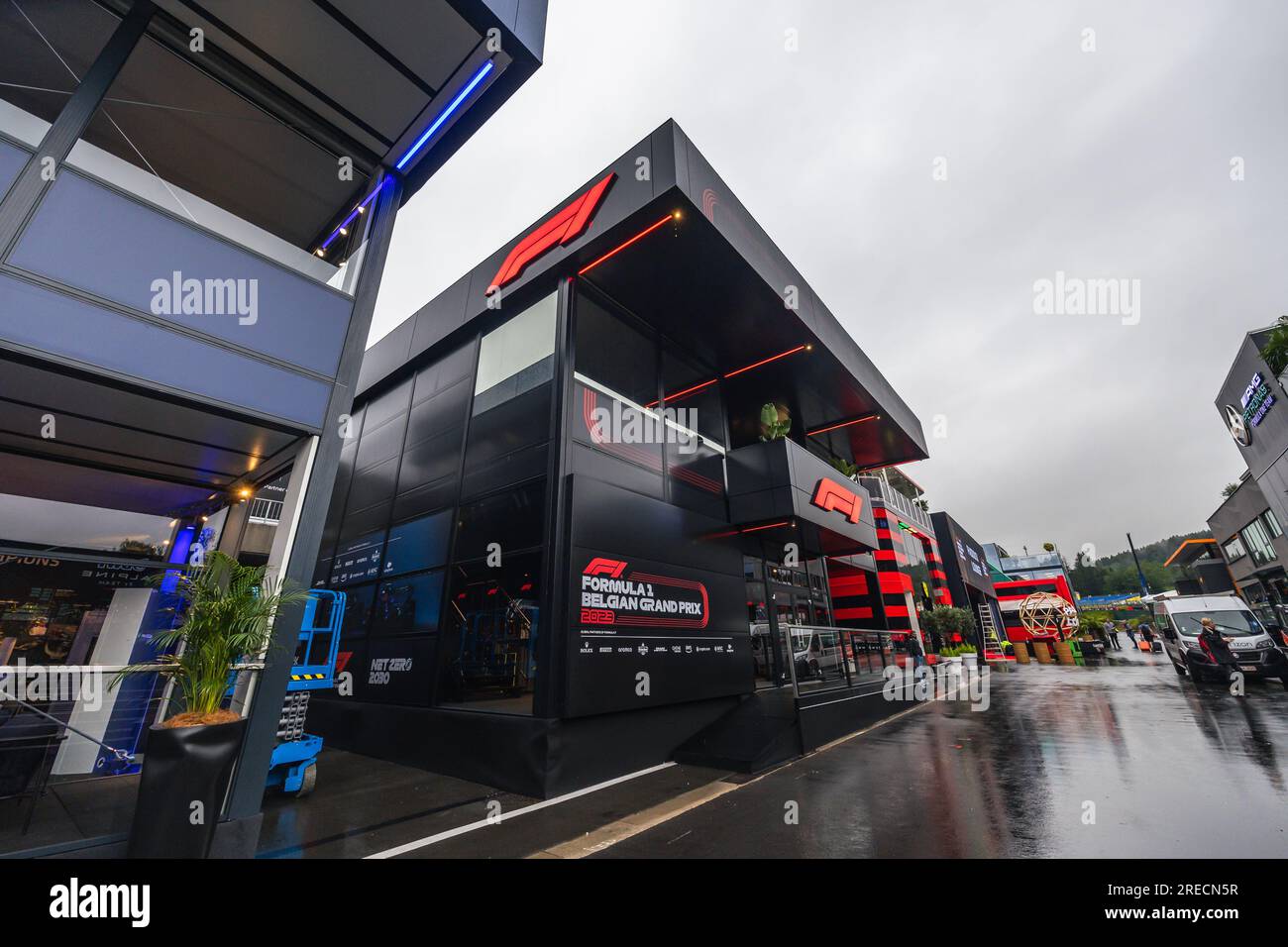 Spa Francorchamps, Belgium. 27th July, 2023. F1 motorhome in the ...