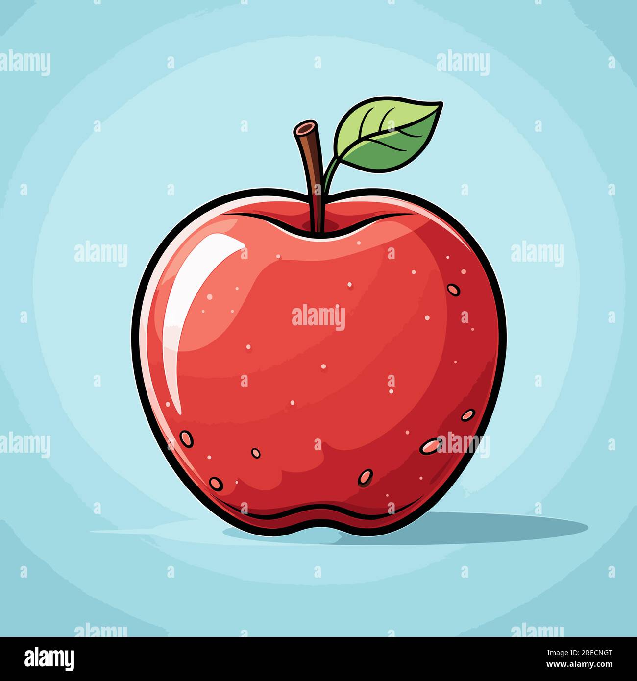 Malus domestica Stock Vector Images - Alamy
