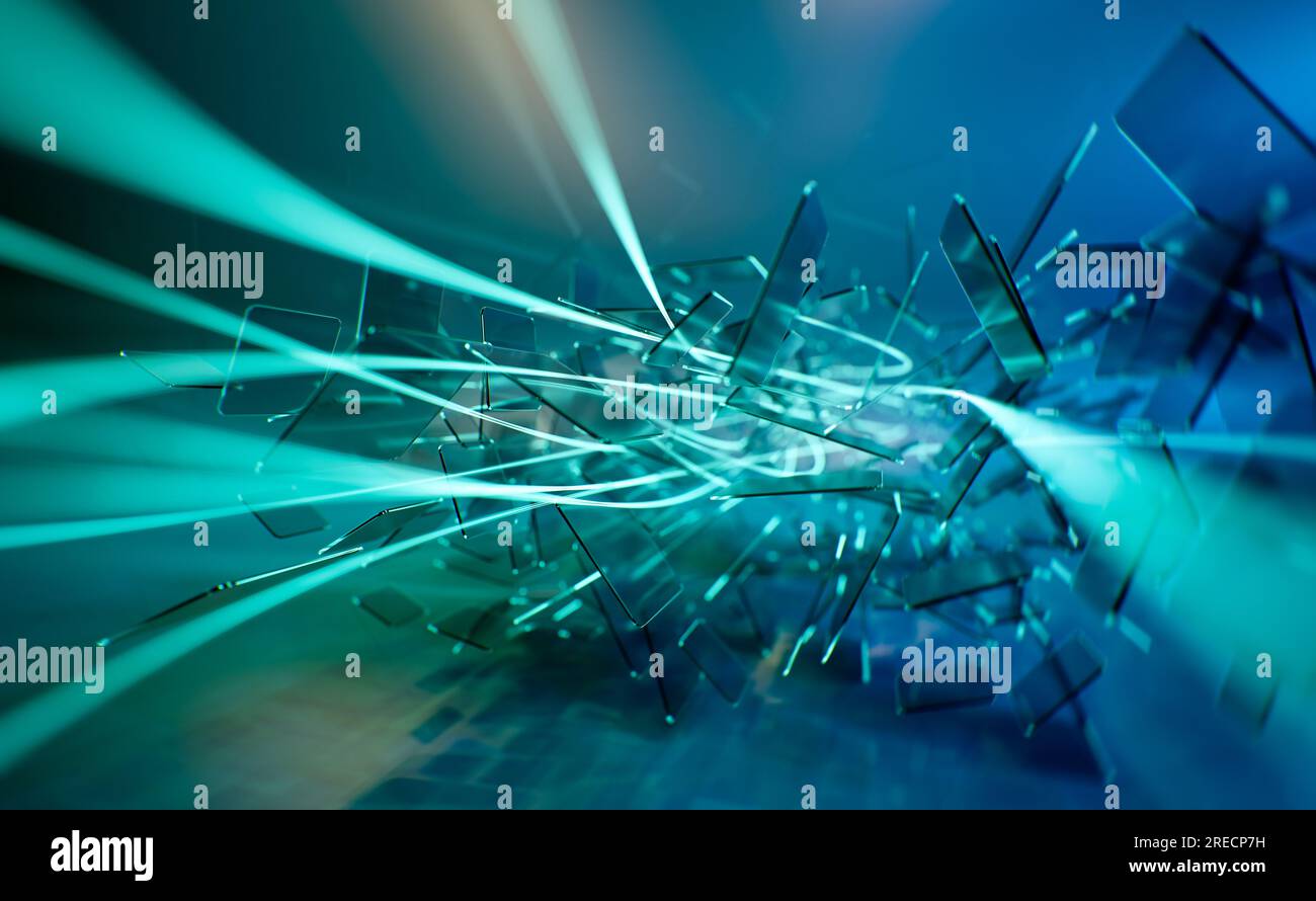 Abstract background, technology concept, 3D rendering, transparent ...