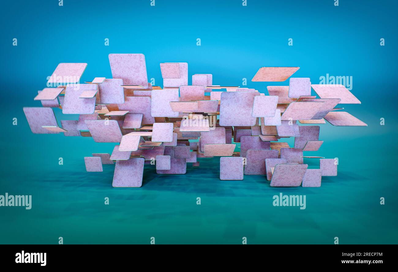 Abstract background, technology concept, 3D rendering, matte pink ...