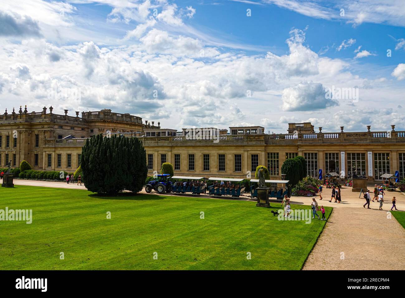 Chatsworth House and gardens, a well known Historic house, stately home ...