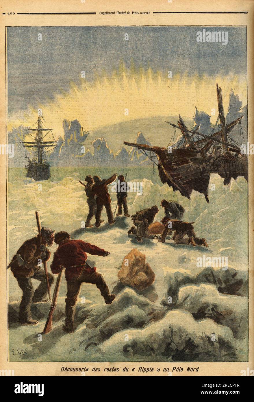 La decouverte des restes du Ripple ( navire norvegien), pris dans les ...