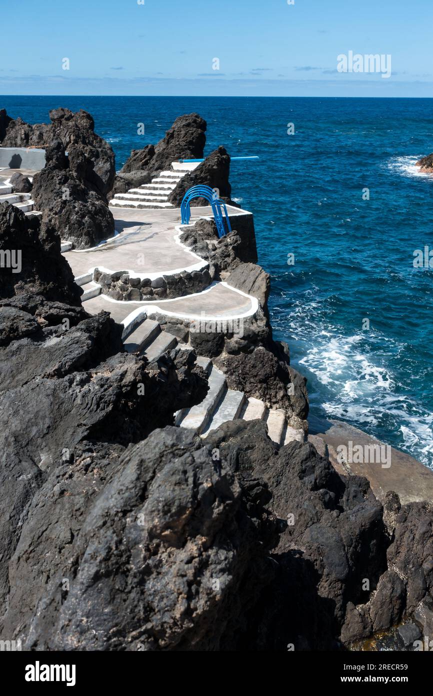 The natural lava swimming pools in Porto Moniz are a big draw for visitors to the Portuguese ...